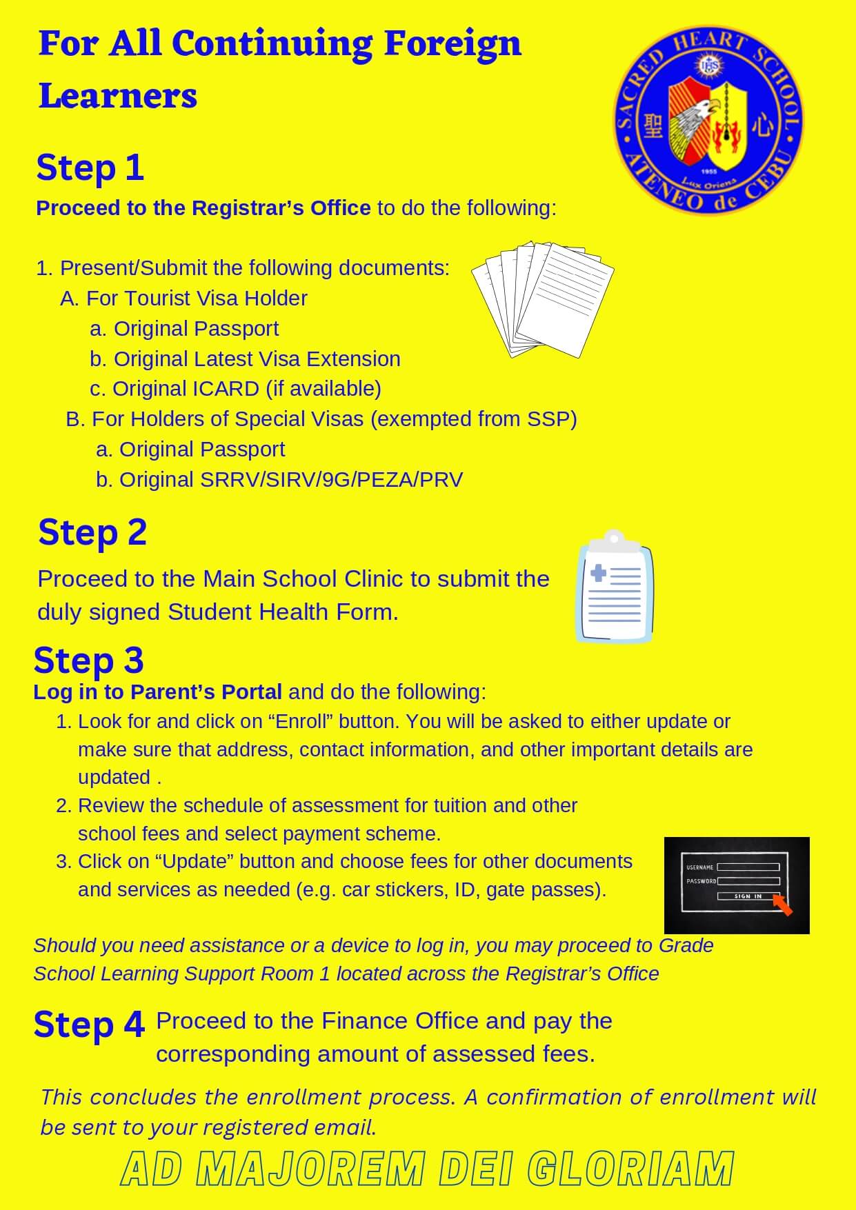 STEPS TO PROCESSING ENROLLMENT